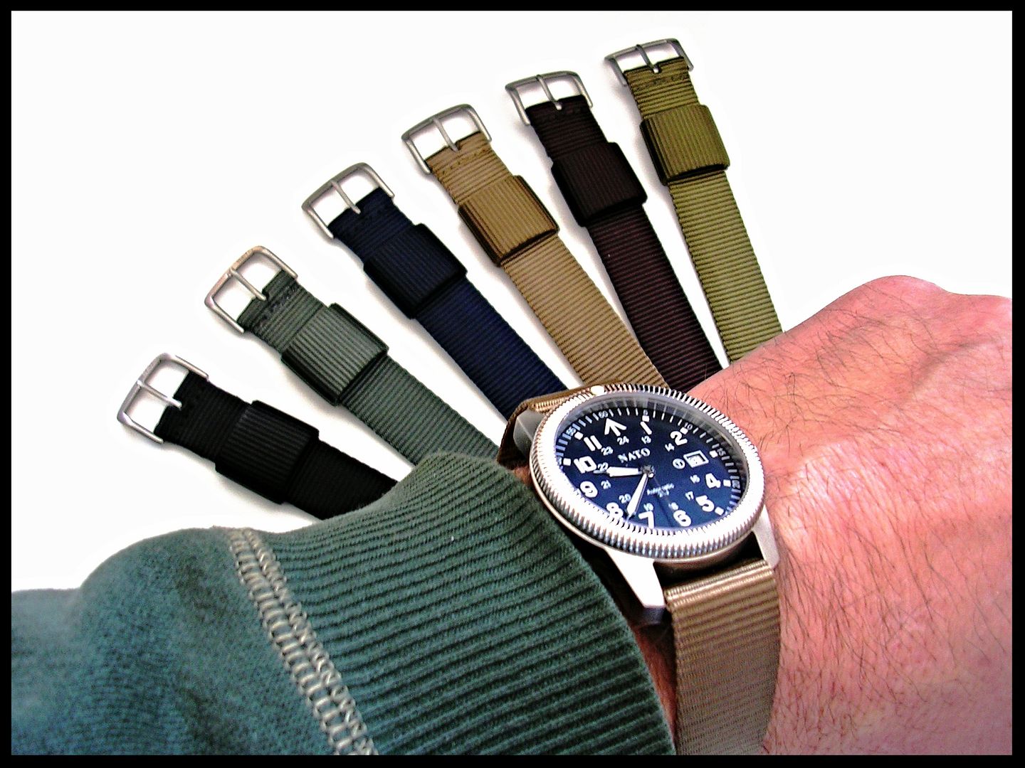 NATO ® 1pc RAF Heavy Nylon Military army Pilot sport watch band strap ...