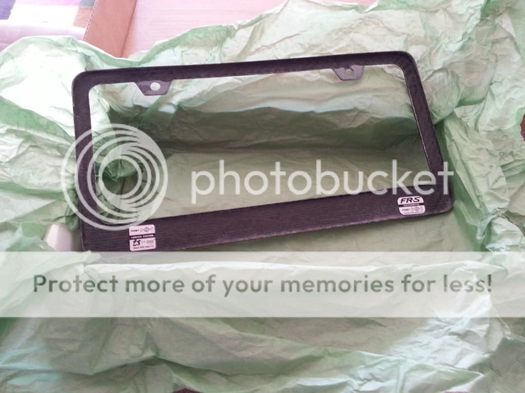 FS: First 86 License plate frame... - Toyota GR86, 86, FR-S and Subaru ...