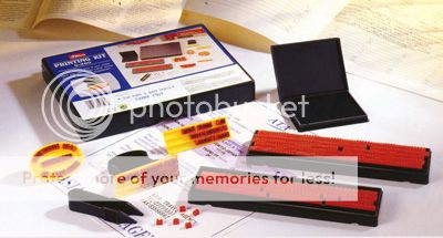 Buy DIY RUBBER STAMP PRINTING KIT SHINY S200 2 SIZES TYPE NEW EASY TO ...